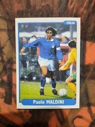 PAOLO MALDINI Figurine DS EURO FOOT 96 Album Stickers Soccer #183 RARE ...