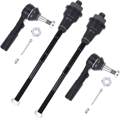 For Chevy Silverado GMC Sierra Yukon XL Front Inner Outer Tie Rod Ends ...