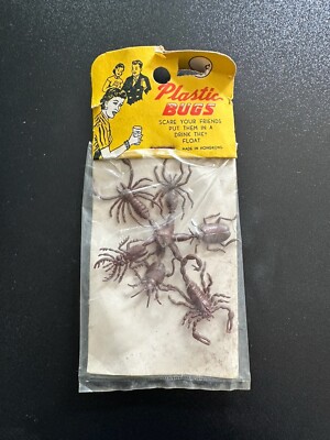 Vintage 80s Gag Joke Plastic Toy BUGS They Float! | eBay