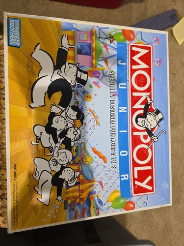 1990 Monopoly Junior Jr. Parker Brothers Complete Board Game Vintage | eBay