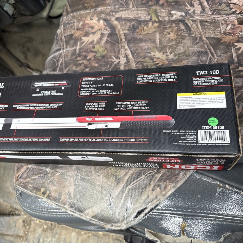 ICON 3/8 in. Drive 20-100 ft. lb. Professional Split Beam Torque Wrench ...