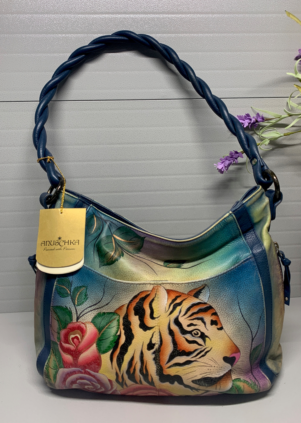 Anuschka Artisan Signature Leese Shoulder Bag~VGUC! - Gem
