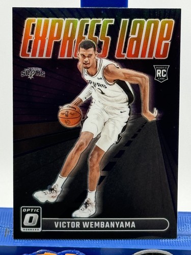 2023-24 DONRUSS OPTIC VICTOR WEMBANYAMA EXPRESS LANE #8 PURPLE HOLO ...
