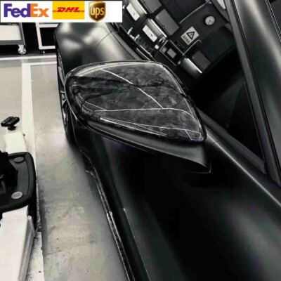 Real Forged Carbon Fiber Car Side Mirror Cover For Porsche Carrera 911 ...