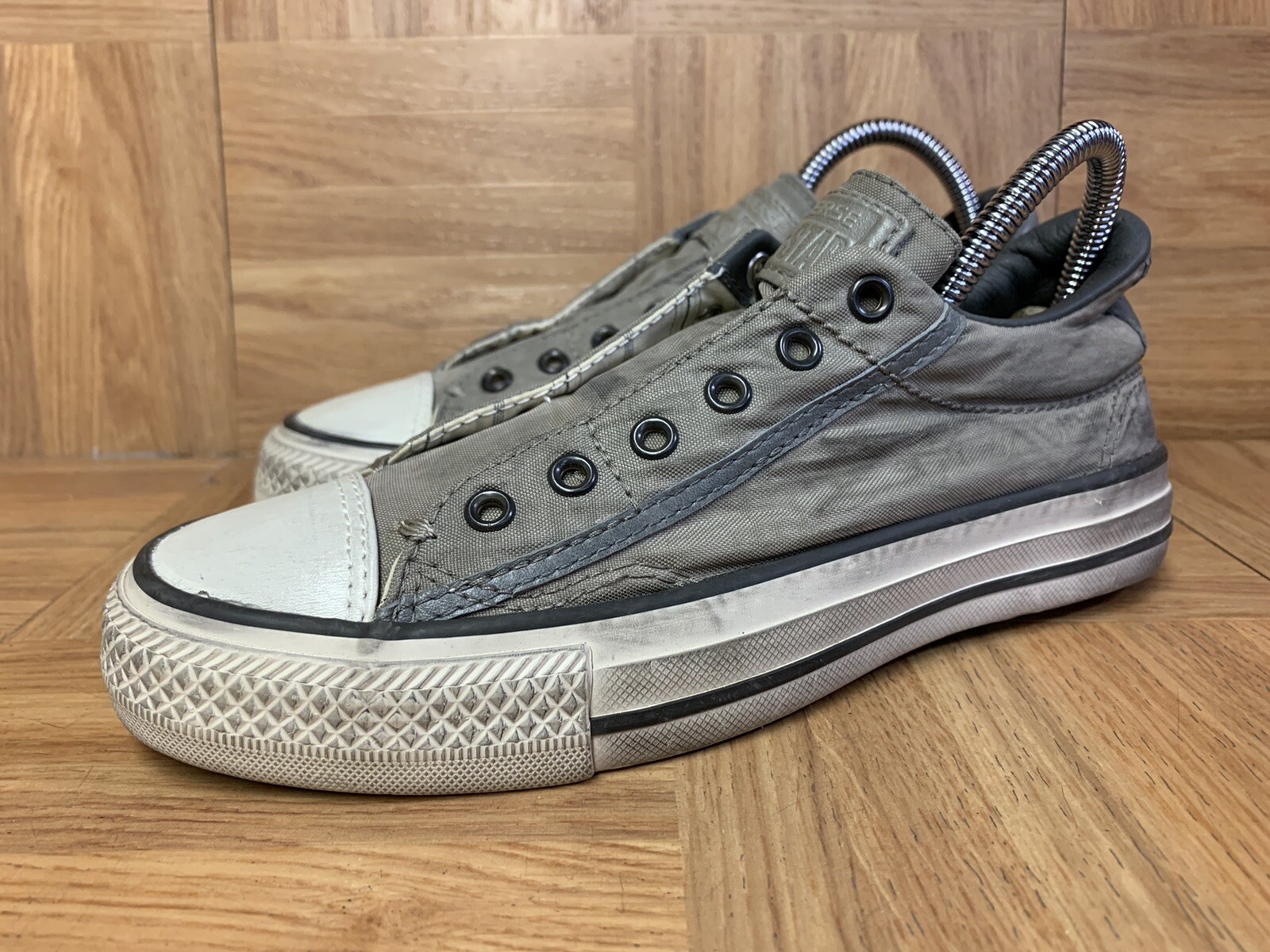 RARE🔥 Converse x John Varvatos Gray Laceless Slip On… - Gem