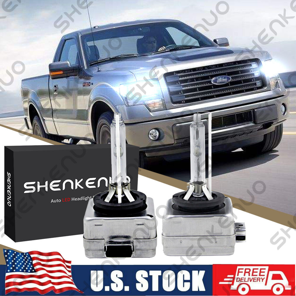 6000K Front HID Headlight Bulb For Ford F150 2013-2014 Low & High Beam ...