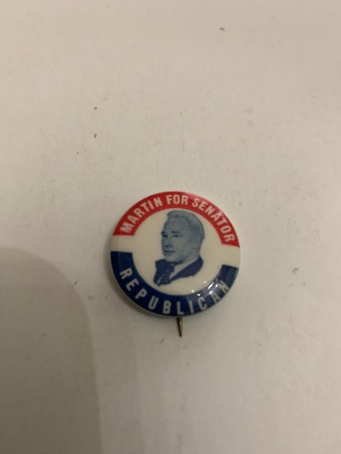 Vintage Republican Martin For Senator Political Pinback Button | eBay