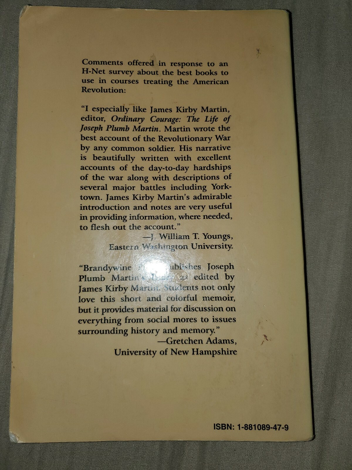 Ordinary Courage : The Revolutionary War Adventures of Joseph Plumb ...