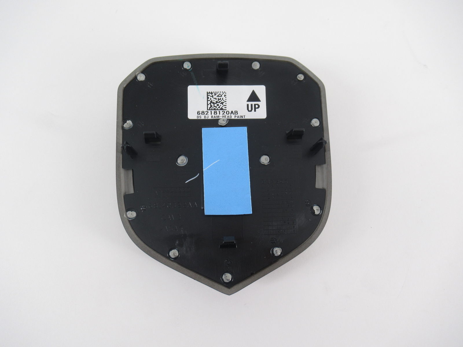 Genuine OEM Mopar Ram 68218120AB Gloss Black Ram Head Front Grille ...