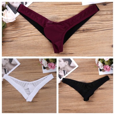 Men's Sexy Mesh See-through G-String Comfort Thong Bikini Briefs Thong ...
