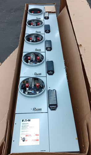 NEW EATON 3MM520RRL 800 / 200 AMP METER STACK 5-GANG RINGLESS 5-JAW ...