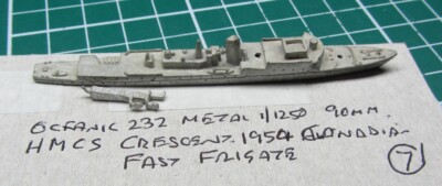 HMCS Crescent 1950s Canadian Fast Frigate by OC-232, Scale 1/1250 Ship ...