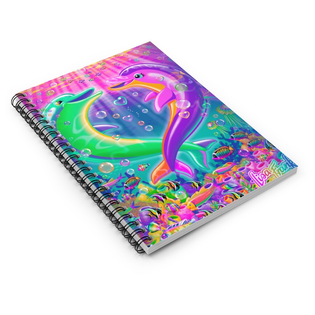 90s Notebook With Dolphins
