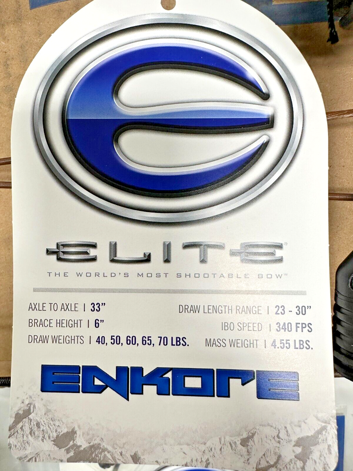 Elite Enkore LH 50-60# Realtree Edge Compound Bow New | eBay