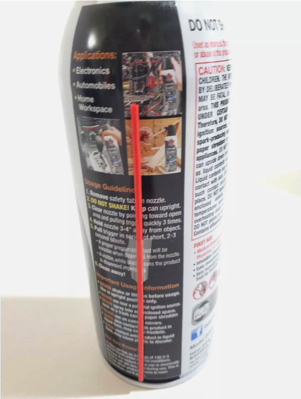 New Canned Air Falcon Dust-Off Compressed Computer Gas Duster 10 oz 4 ...