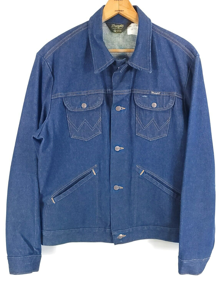 Vintage Wrangler No Fault Denim Button Front Trucker Jacket Vintage Wrangler No Fault Denim Button Front Trucker Jacket
