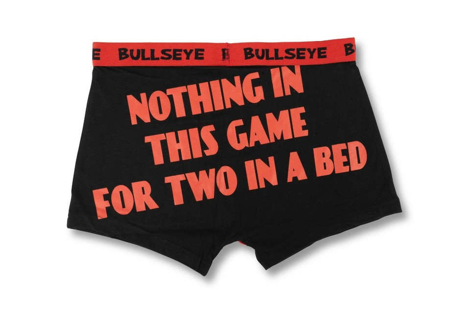 Bullseye TV Show Darts TWO IN A BED Official BOXER Shorts and FREE ...