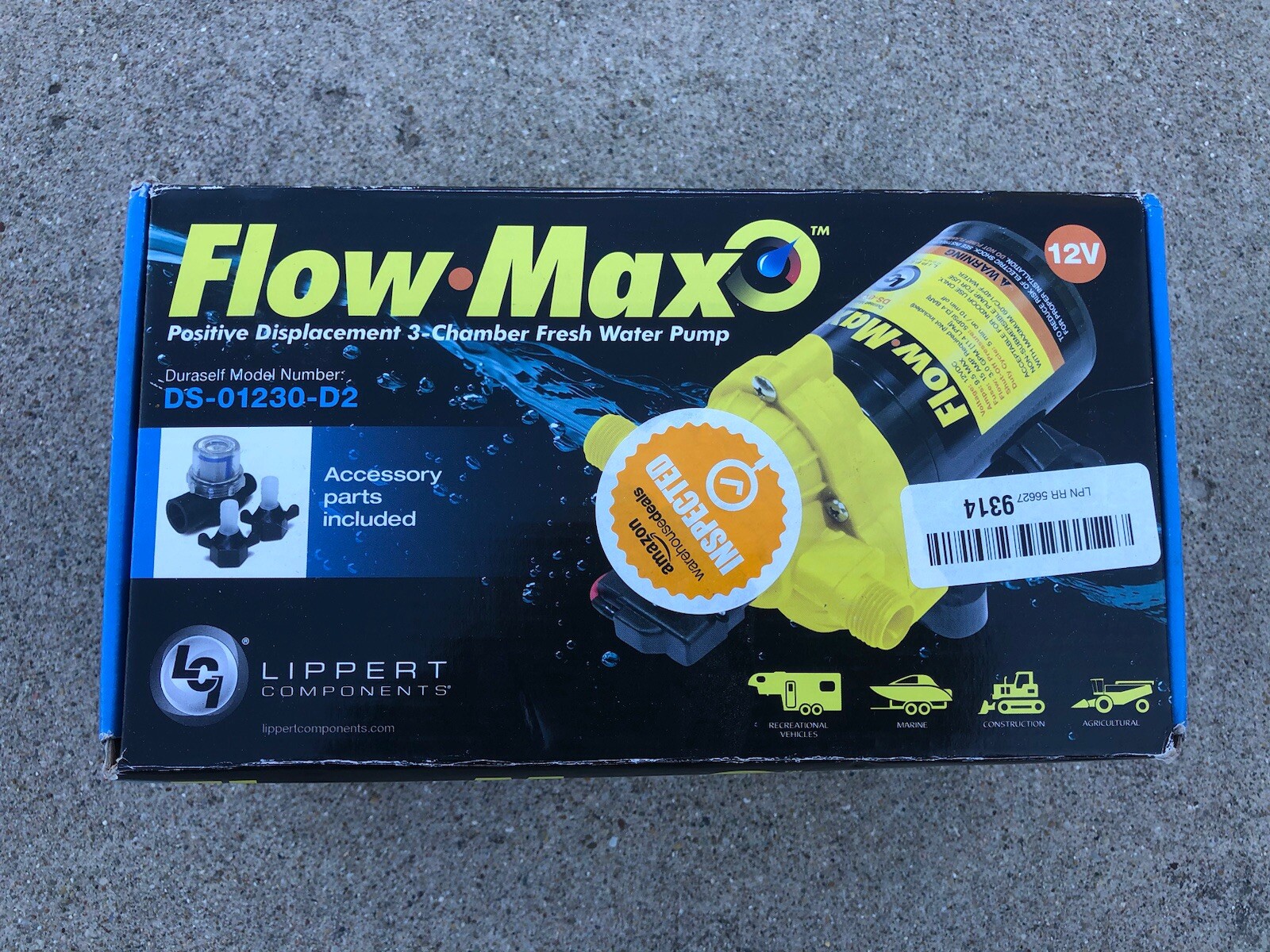 Lippert Components 12v Flow Max Water Pump 689052 for sale online | eBay