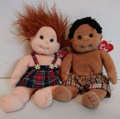 Vintage TY Beanie Kids Babies Rascal Ginger Stuffed Plush Doll Tags ...