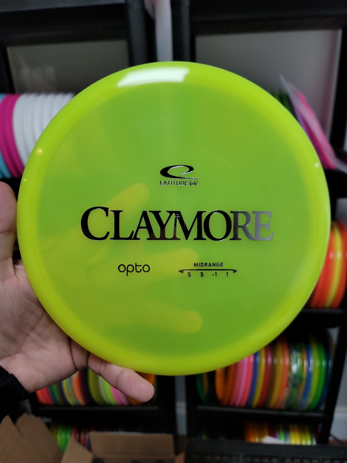Opto Claymore Yellow 177g Mid-range Latitude 64 Disc Golf Trilogy | eBay