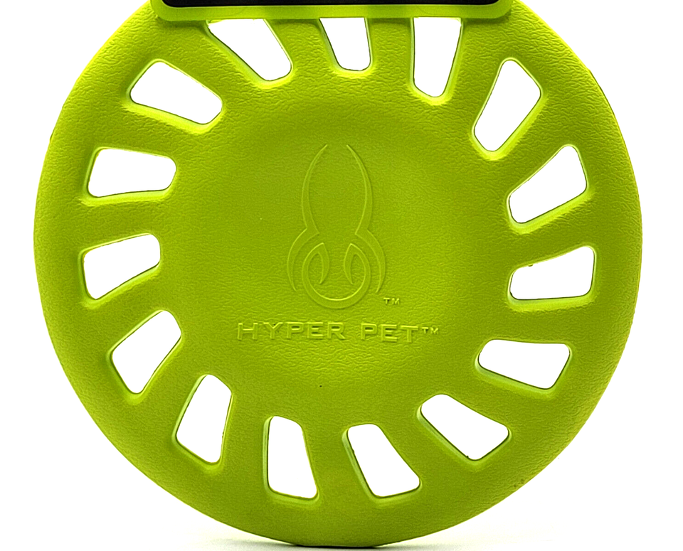 Hyper Pet Hyper Chewz Hubcap Frisbee Green Flying Disc Floating Dog ...