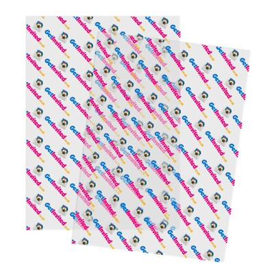 VELLUM LOGO BUSINESS BRAND TRANSLUCENT SEE THROUGH GIFT WRAPPING PAPER ...