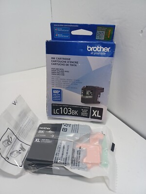 Brother LC103BK 600 pages High Yield Ink Cartridge - Black | eBay