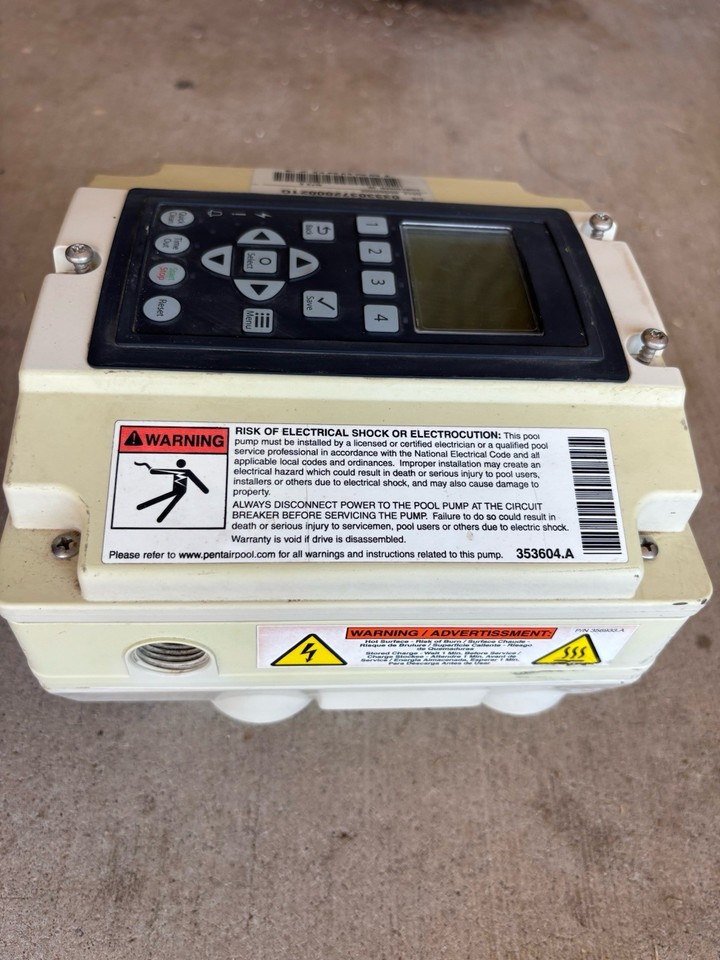 Pentair Intelliflo Drive W Display 356880 E337256 176L8122 | eBay