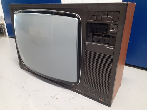 RETRO PHILIPS 22CS1002/05t 22" INCH CRT TV COLOUR WOOD GRAIN ATARI ...