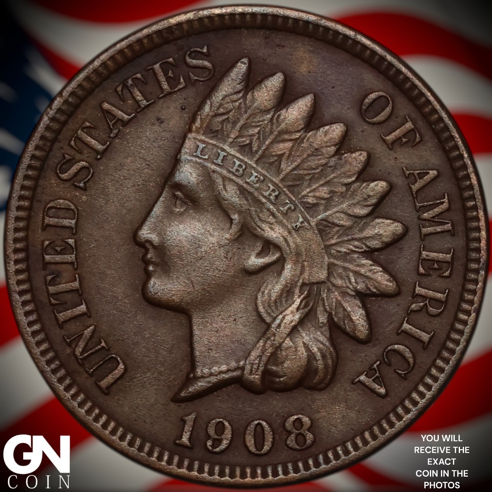 1908 S Indian Head Cent Penny A4084 | eBay