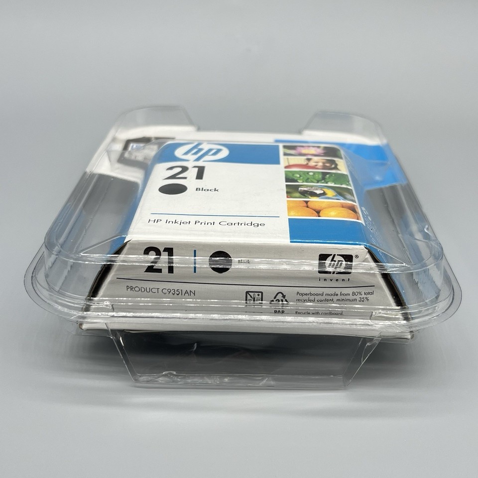 Original HP 21 BLACK Ink Cartridge Deskjet Genuine C9351AN - Expired 1/ ...