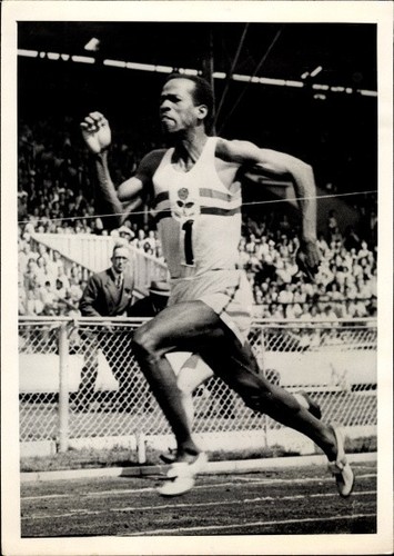 Foto Englands Meistersprinter Emmanuel McDonald Bailey, Sieg 1950 ...