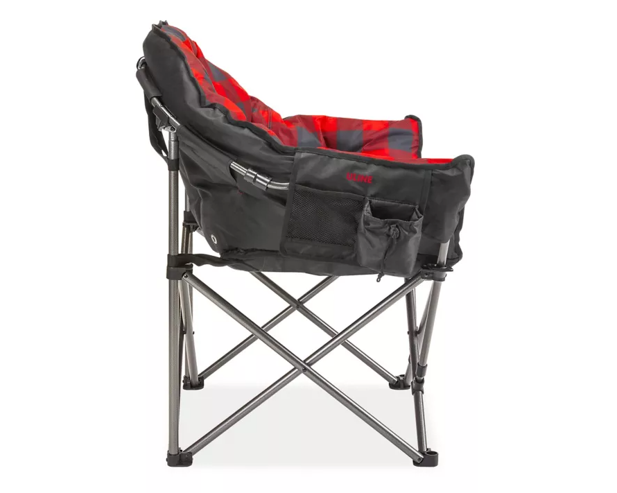 ULINE BIG DADDY PLUSH TRAVEL CHAIR NEW IN BOX 500 LB CAPACITY! PICK UP ...