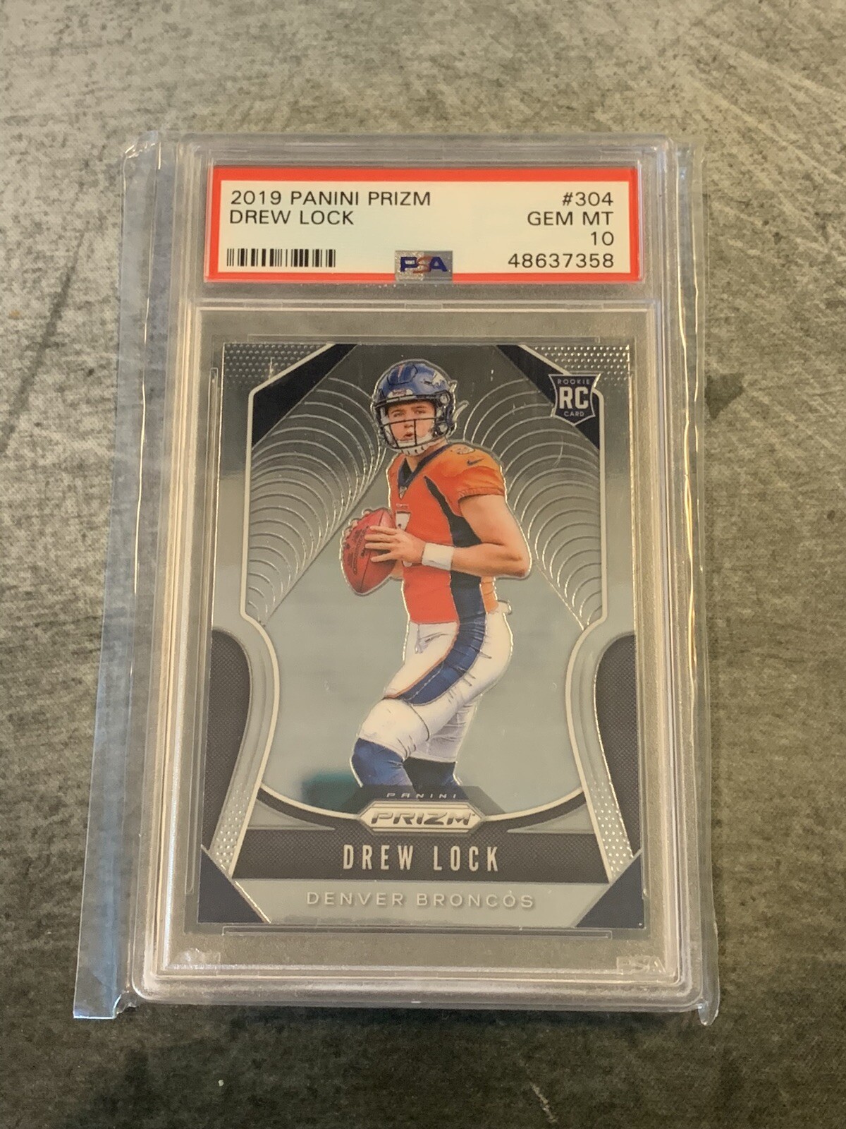 2019 Drew Lock Panini Prizm Rookie #304 PSA 10 GEM MINT | eBay