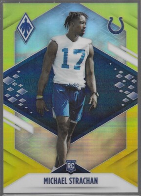 2021 Panini Phoenix Michael Strachan Rookie Yellow RC/75 Indianapolis ...
