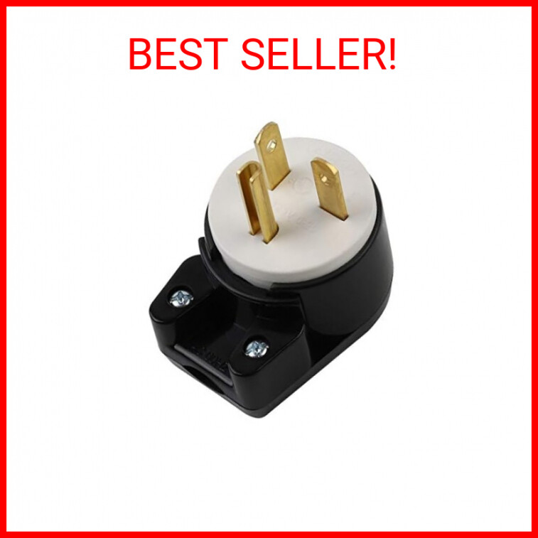 3-Prong Male AC Plug, Right Angle Nema 5-20P 20A 125V Connector | eBay