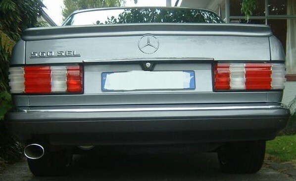 Euro rear boot lid trunk spoiler for Mercedes W126 C126 SE SEL SEC AMG ...