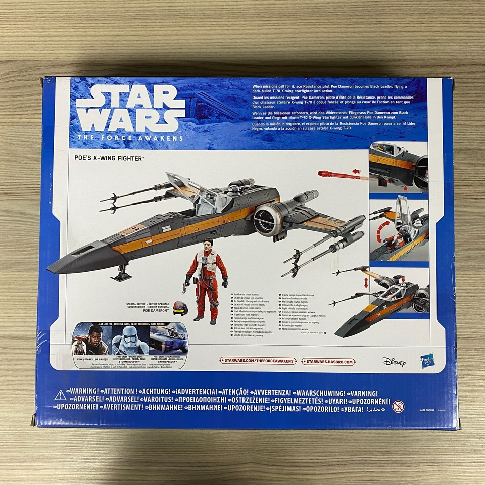 POE'S X-WING FIGHTER STAR WARS THE FORCE AWAKENS HASBRO ACTION FIGURE ...