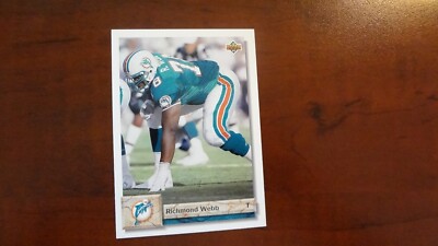 1992 UPPER DECK #230 RICHMOND WEBB FOOTBALL CARD | eBay