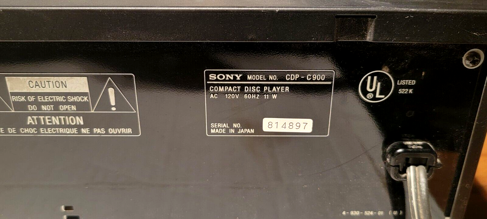 Sony CDP-C900 10 (yes ten) Disc CD Changer Jukebox Music Stereo HiFi w ...