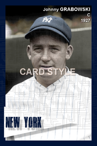Johnny Grabowski - 1927 New York Yankees - choose a style - colorized ...