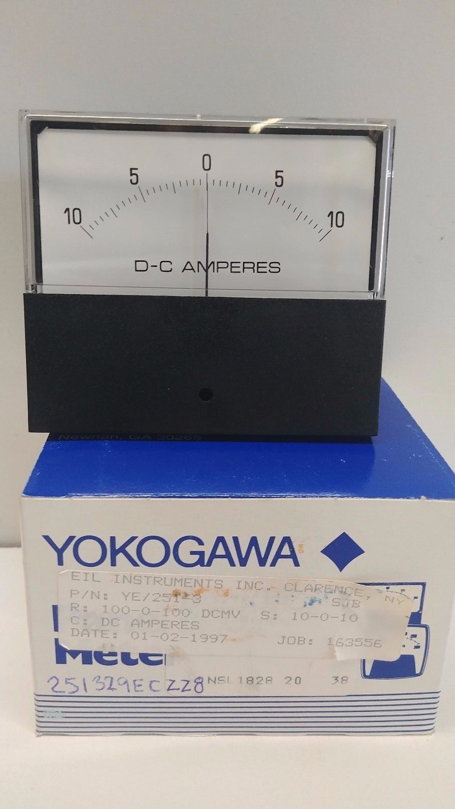 NEW OLD STOCK! YOKOGAWA PANEL METER 10-0-10 DC AMP METER 250329ECZZ8 YE ...