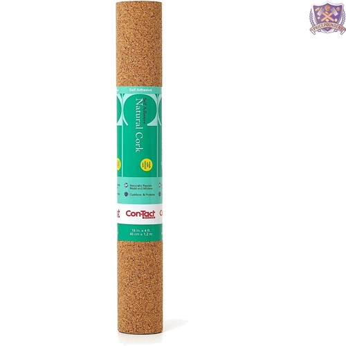 Versatile 18"x4' Brown Cork Shelf Liner – Easy to Use & Environmentally ...