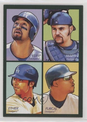 2009 Goudey 4-in-1 Green Matt Kemp Russell Martin Andre Ethier Rafael ...
