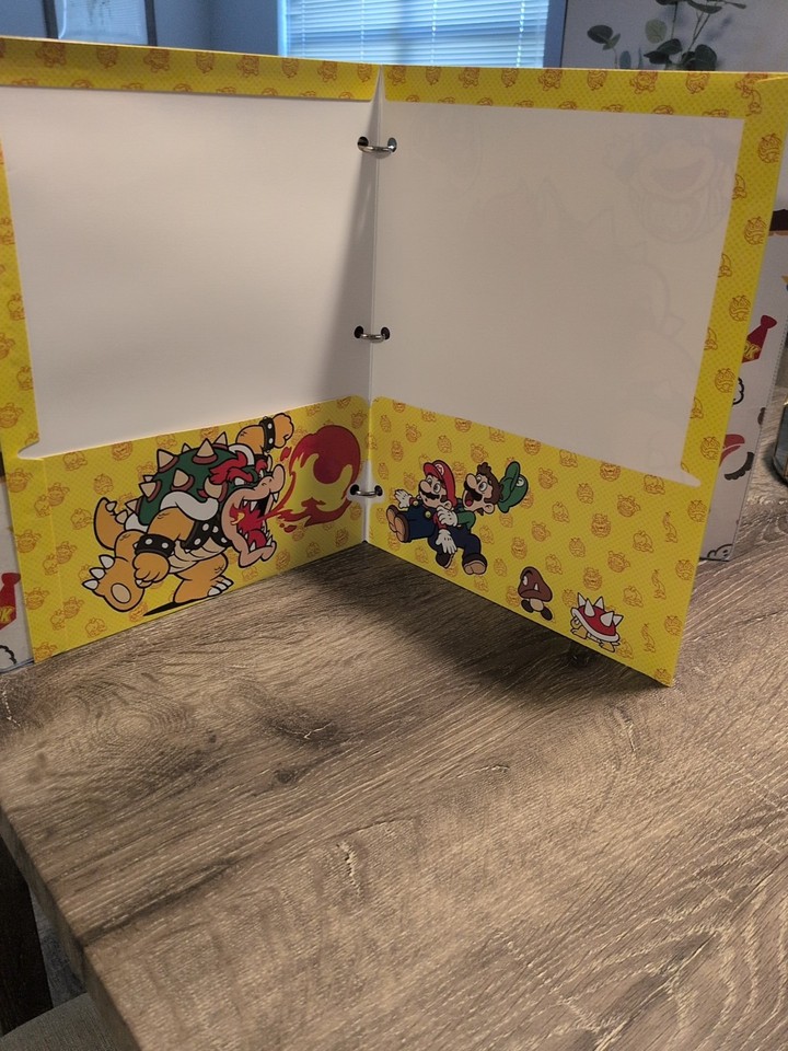 Super Mario Binder Bundle Folder Composition Notebook Brand New | eBay
