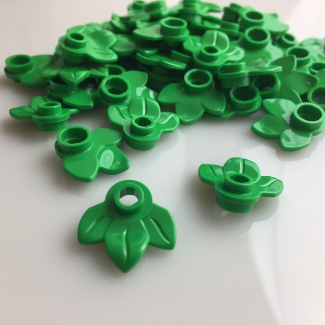 50 X 32607 LEGO Bright Green Plant W/ Plate 1x1 Leaf/ Flower. for sale ...