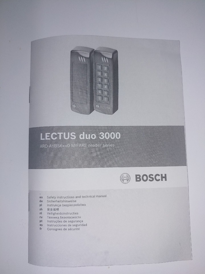 Bosch ARD-AYBS6360 Lectus Duo 3000 CK, MF Classic Keypad | eBay