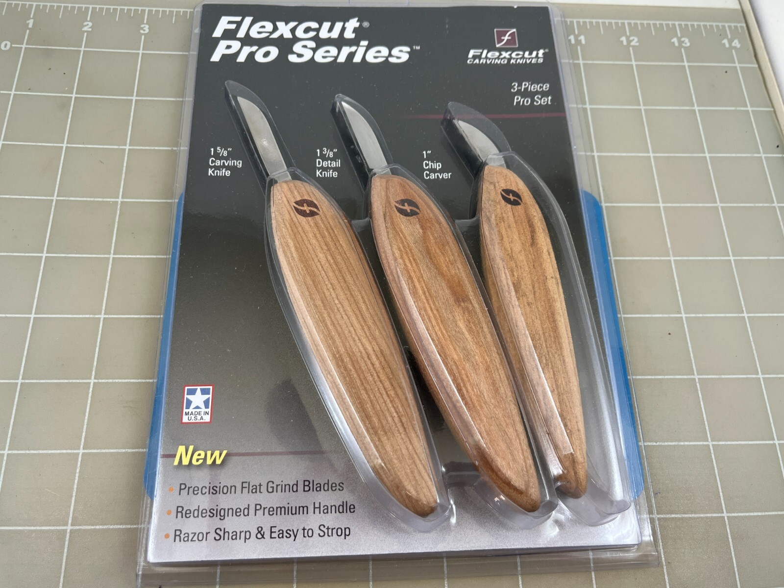 Judd's NEW Flexcut Pro Series Wood Carving 3 Knife Set in Package | eBay