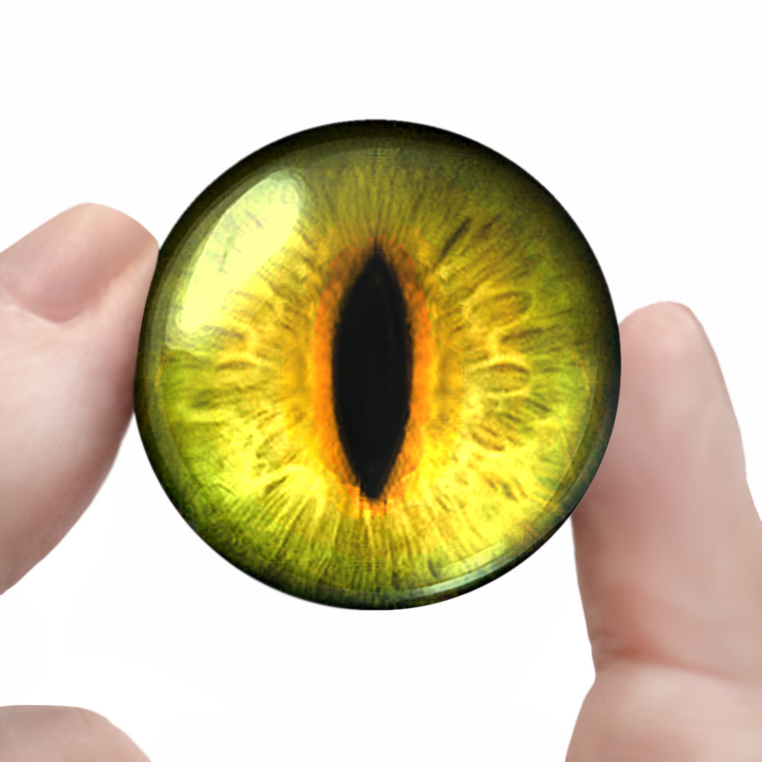 30mm Green Futuristic Slit Eyeballs Sci-fi Fantasy Taxidermy Glass Eye ...