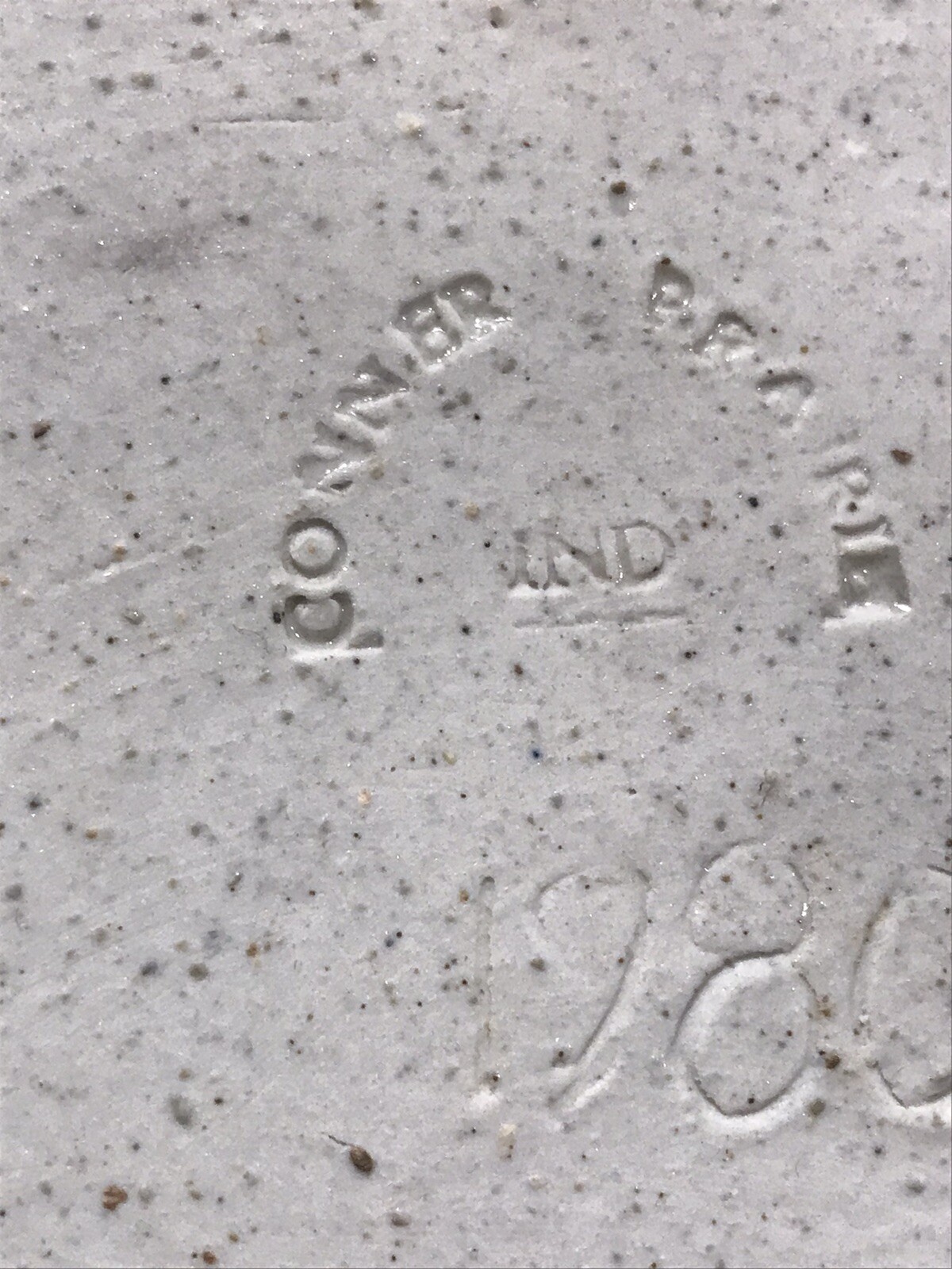 Conner Prairie Pottery Indiana 1980 Blue Spongeware with Fern 6" Dish ...